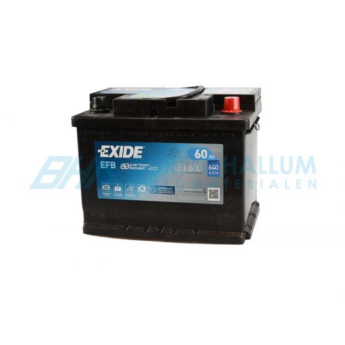 Accu 60Ah 640A Start/Stop 242*175*190 Org.nr.: 6002412042 EL600 kopen ...