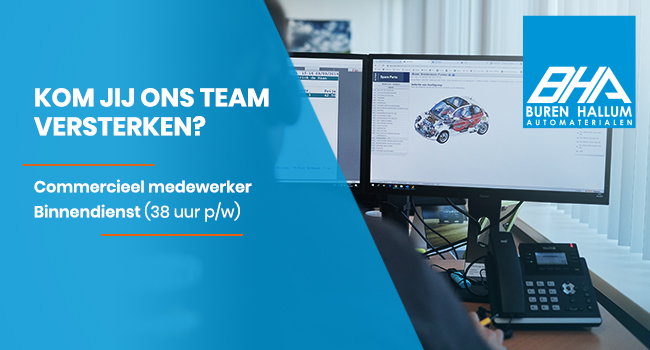 Commercieel medewerker binnendienst | BHA Webshop